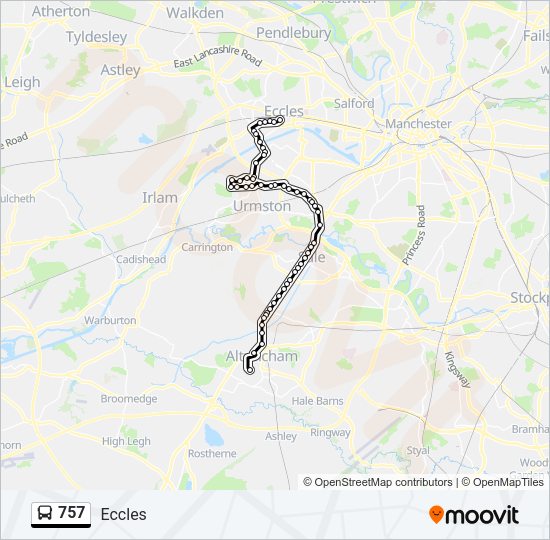 757 Route: Schedules, Stops & Maps - Eccles (Updated)