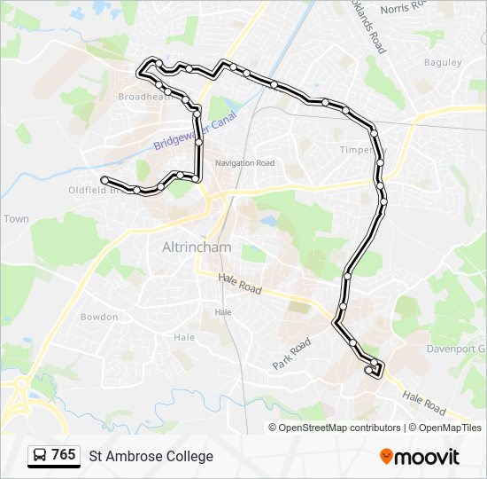 765 Route: Schedules, Stops & Maps - St Ambrose College (Updated)