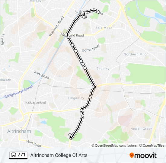 771 Route: Schedules, Stops & Maps - Altrincham College Of Arts (Updated)