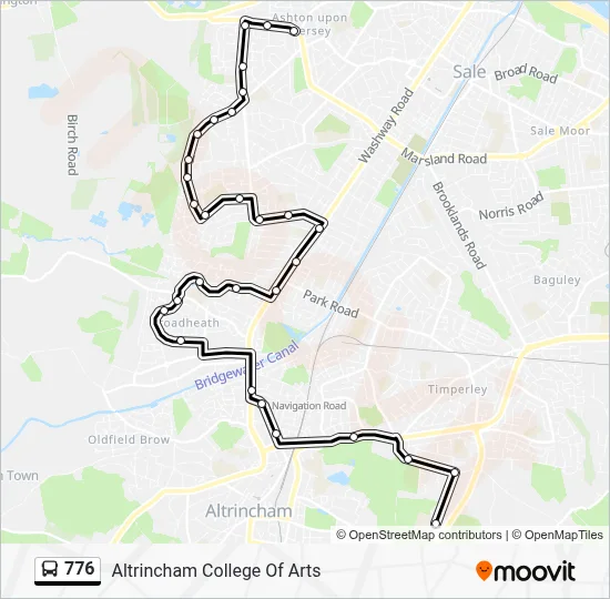 776 Route: Schedules, Stops & Maps - Altrincham College Of Arts (Updated)