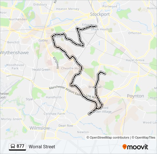 877 Route: Schedules, Stops & Maps - Worral Street (Updated)