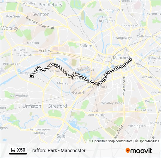 x50 Route: Schedules, Stops & Maps - Piccadilly Gardens (Updated)