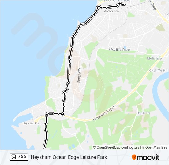 755 Route: Schedules, Stops & Maps - Heysham Ocean Edge Leisure Park ...