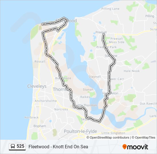525 Route: Schedules, Stops & Maps - Fleetwood (Updated)