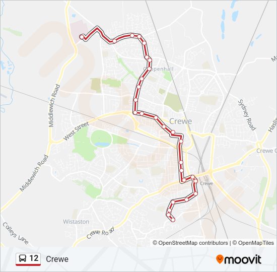 12 Route: Schedules, Stops & Maps - The Raven (Updated)