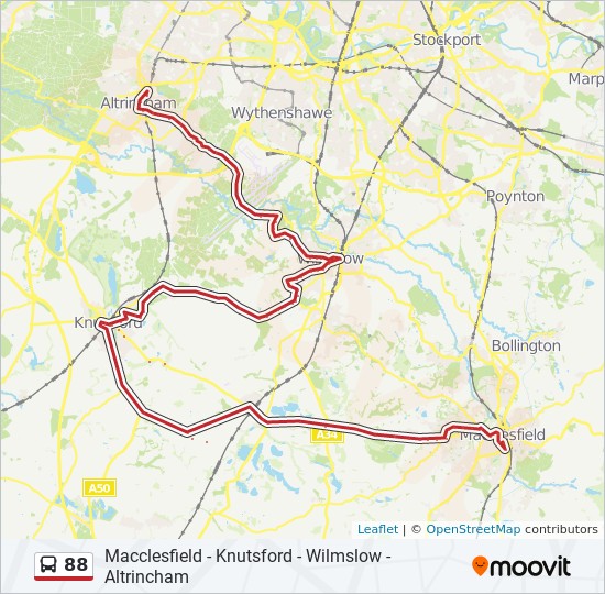 88-route-schedules-stops-maps-altrincham