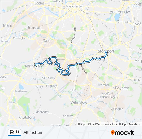 11 Route: Schedules, Stops & Maps - Altrincham (Updated)