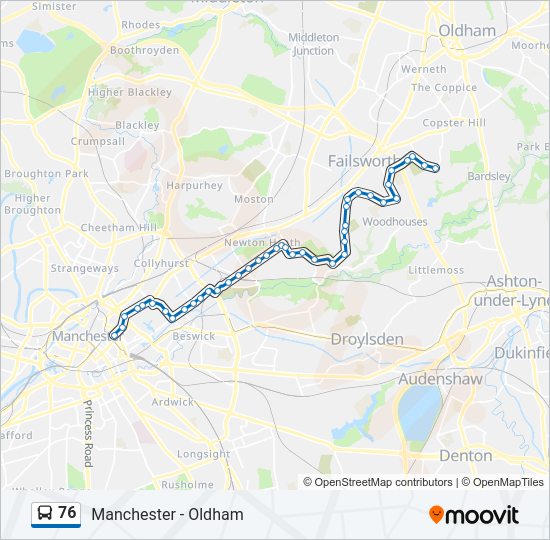 76 Route: Schedules, Stops & Maps - Limeside (Updated)