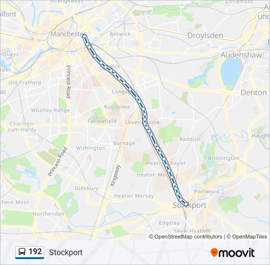 192 Route: Schedules, Stops & Maps - Stockport (Updated)