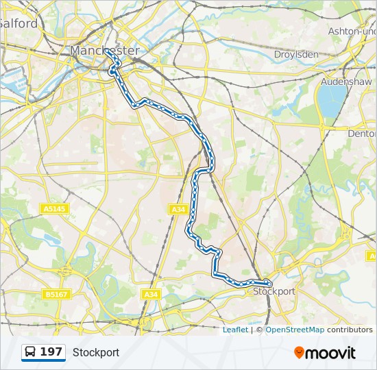 197 Route: Schedules & Stops - Stockport