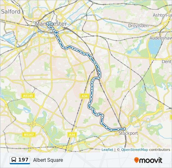 197 Route: Schedules, Stops & Maps - Albert Square