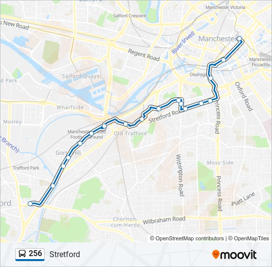 256 Route: Schedules, Stops & Maps - Stretford (Updated)