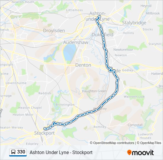 330 Route: Schedules, Stops & Maps - Ashton-Under-Lyne (Updated)