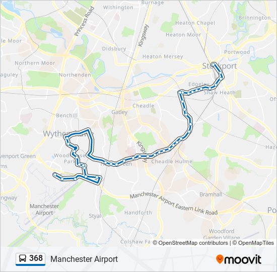 368 Route: Schedules, Stops & Maps - Manchester Airport (Updated)