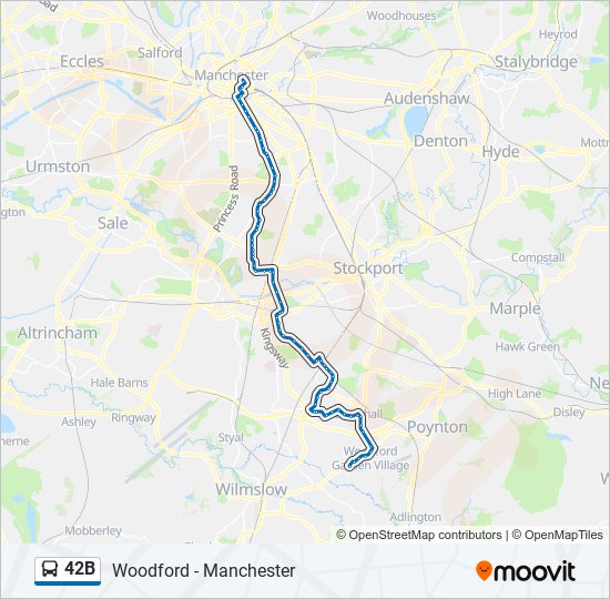 42b Route: Schedules, Stops & Maps - Woodford (Updated)