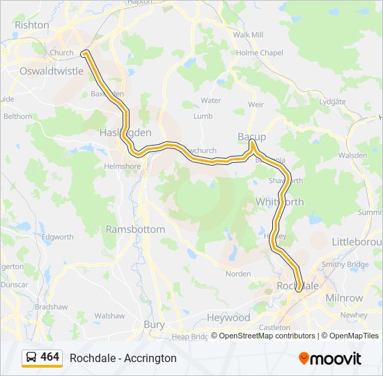 464 Route: Schedules, Stops & Maps - Accrington (Updated)