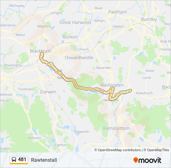 481 Route: Schedules, Stops & Maps - Rawtenstall (Updated)