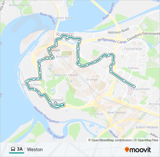 3a Route: Schedules, Stops & Maps - Weston (Updated)
