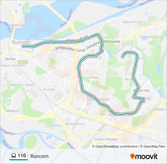 110 Route: Schedules, Stops & Maps - Runcorn (Updated)
