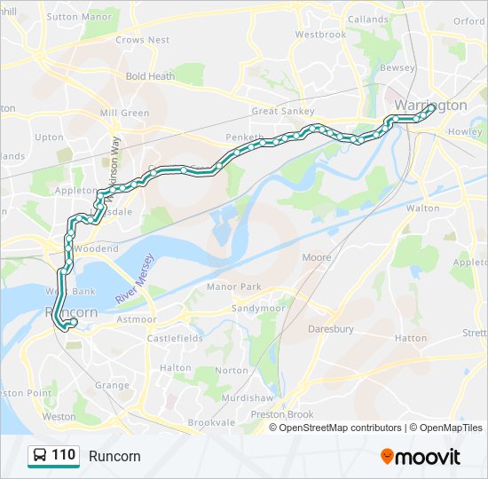 110 Route: Schedules, Stops & Maps - Runcorn (Updated)