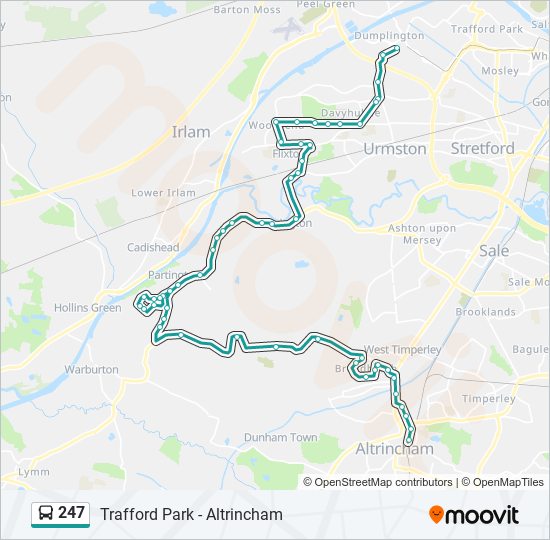 247 Route: Schedules, Stops & Maps - The Trafford Centre (Updated)