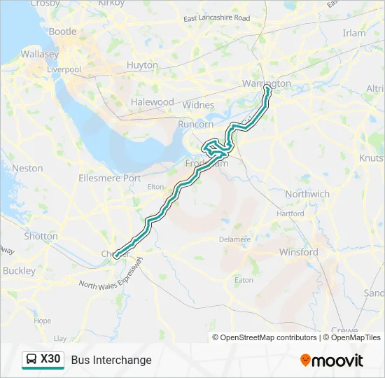 X30 Route: Schedules, Stops & Maps - Bus Interchange (Updated)