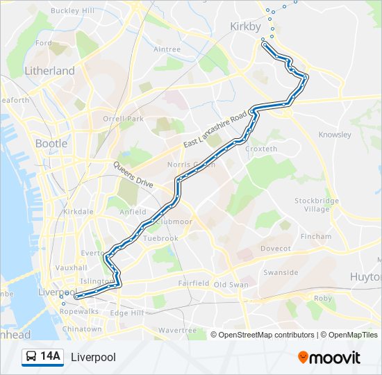 14a Route: Schedules, Stops & Maps - Liverpool (Updated)