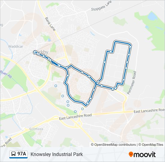 97a Route: Schedules, Stops & Maps - Knowsley Industrial Park (Updated)