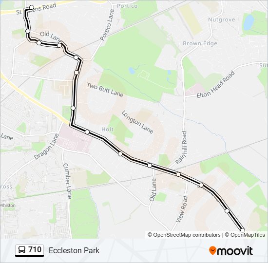 710 Route: Schedules, Stops & Maps - Eccleston Park (Updated)