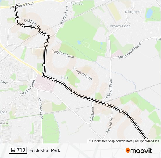 710 Route: Schedules, Stops & Maps - Eccleston Park (Updated)