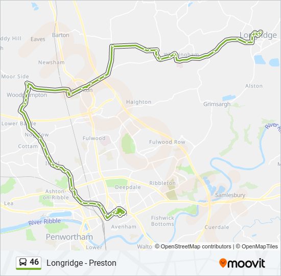 46 Route: Schedules, Stops & Maps - Longridge (Updated)