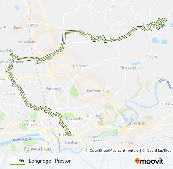 46 Route: Schedules, Stops & Maps - Longridge (Updated)