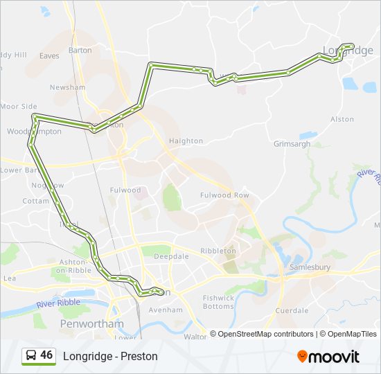 46 Route: Schedules, Stops & Maps - Longridge (Updated)