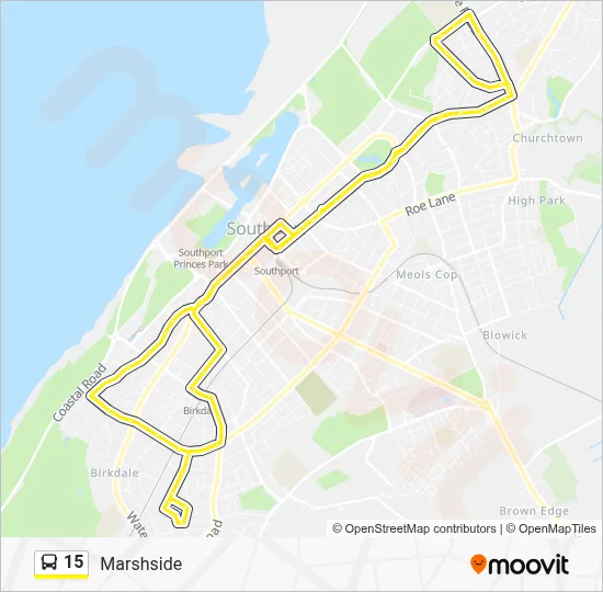 15 Route: Schedules, Stops & Maps - Marshside (Updated)