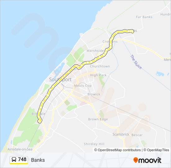 748 Route: Schedules, Stops & Maps - Banks (Updated)