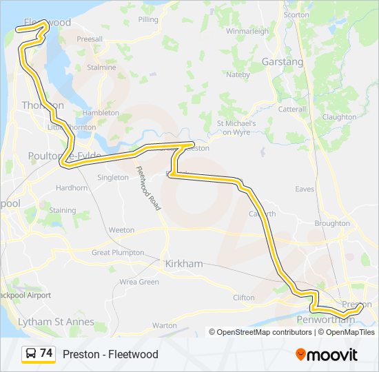 74 Route: Schedules, Stops & Maps - Fleetwood (Updated)