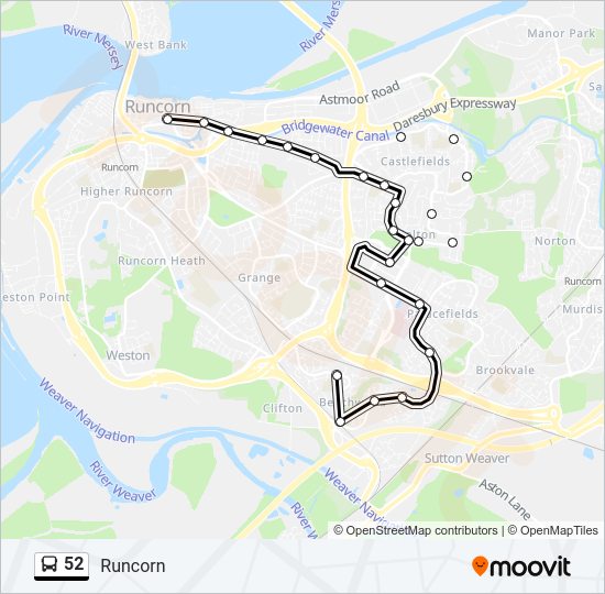 52 Route: Schedules, Stops & Maps - Runcorn (Updated)