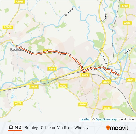 M2 Route: Schedules, Stops & Maps - Burnley