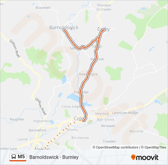 m5 Route: Schedules, Stops & Maps - Barnoldswick (Updated)