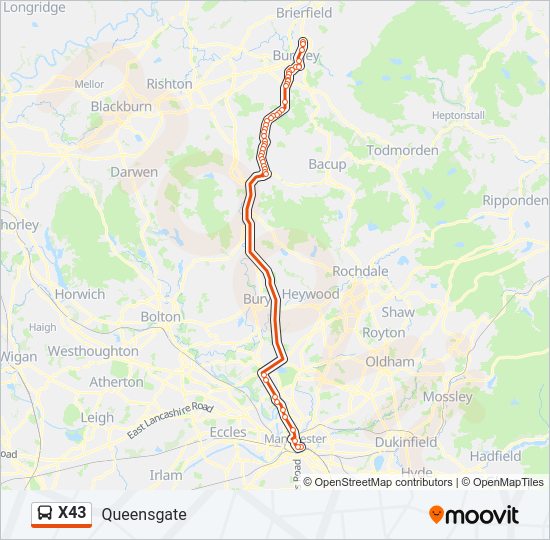 x43 Route: Schedules, Stops & Maps - Queensgate (Updated)