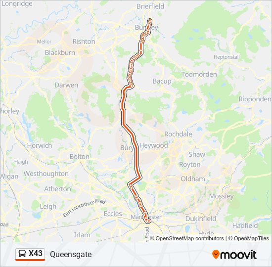 x43 Route: Schedules, Stops & Maps - Queensgate (Updated)