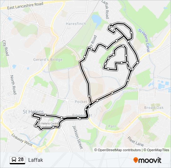 28 Route: Schedules, Stops & Maps - Laffak (Updated)