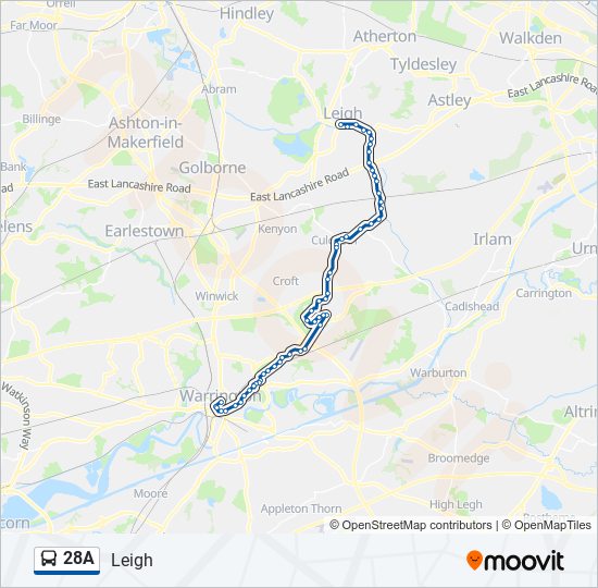 28a Route: Schedules, Stops & Maps - Leigh (Updated)