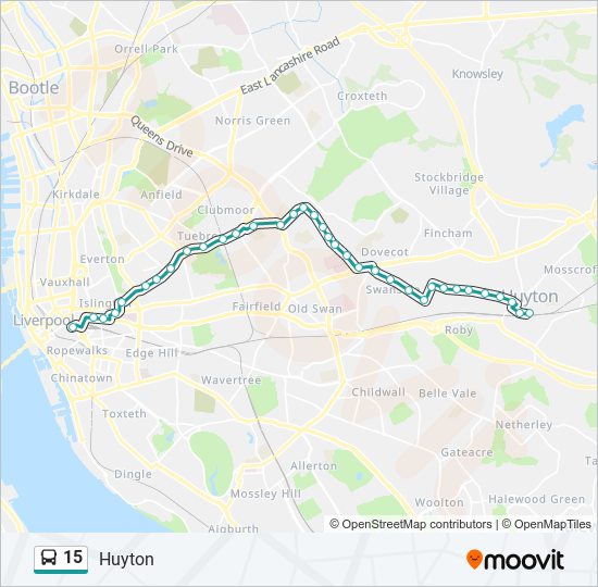 15 Route: Schedules, Stops & Maps - Huyton (Updated)