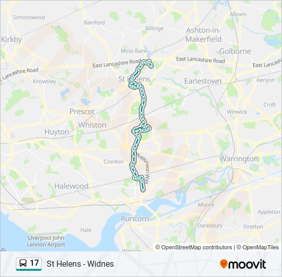 17 Route: Schedules, Stops & Maps - Widnes (Updated)