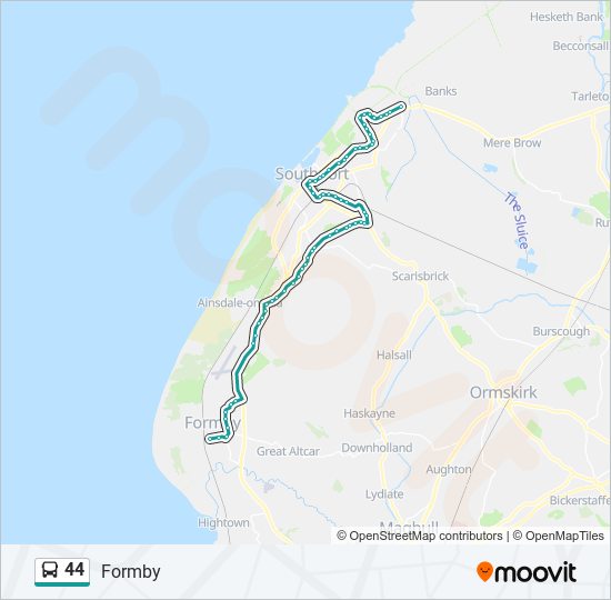 44 Route: Schedules, Stops & Maps - Formby (Updated)