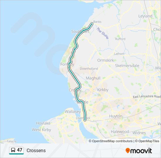 47 Route: Schedules, Stops & Maps - Crossens (Updated)