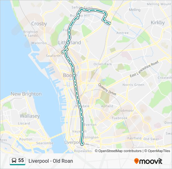 55 Route: Schedules, Stops & Maps - Queen Square Bus Station (Updated)