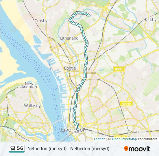 56 Route: Schedules, Stops & Maps - Liverpool