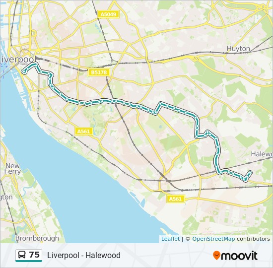 75 Route: Schedules, Stops & Maps - Liverpool